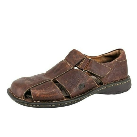 Born | Shoes | Born Fisherman Sandals 95 Chocolate Brown Leather Hook ...